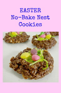 Check out these adorable Easter Egg No Bake Cookie Nest I made! #spon