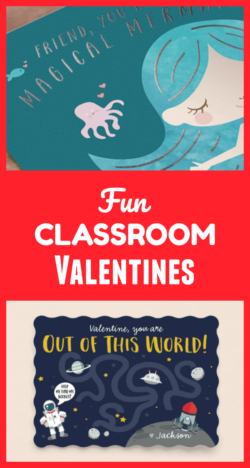 Fun Classroom Valentine Cards for Kids - Chic n Savvy